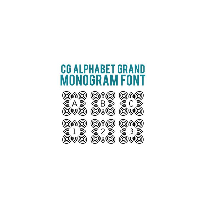 cg alphabet monogram grand