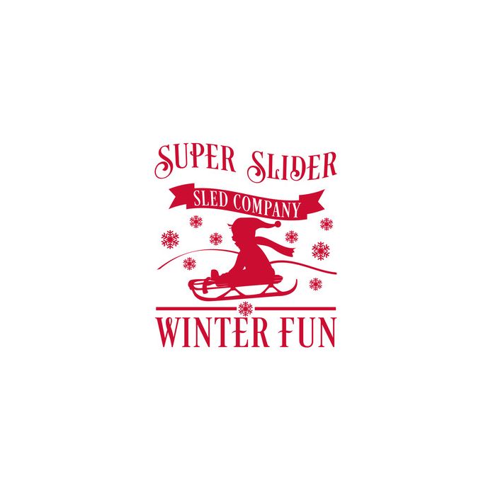 super slider sled co. sign