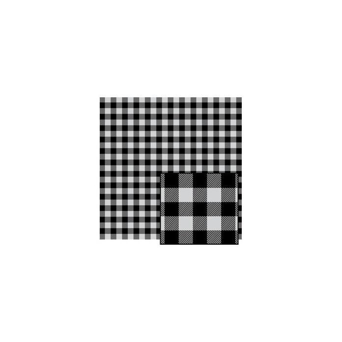 black and white buffalo plaid pattern