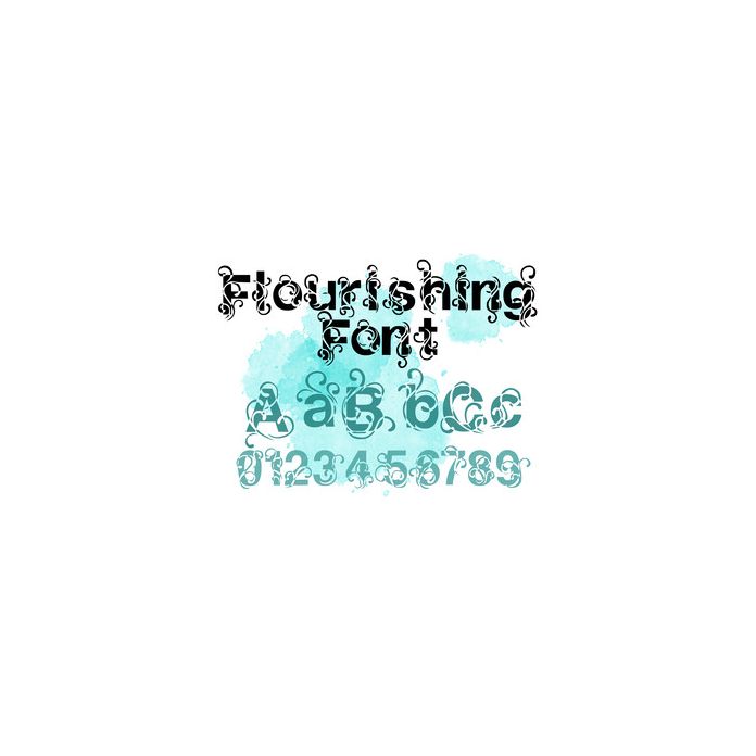 flourishing font