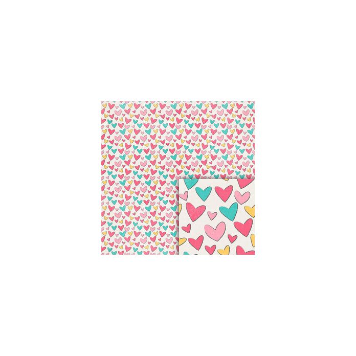 hearts background paper