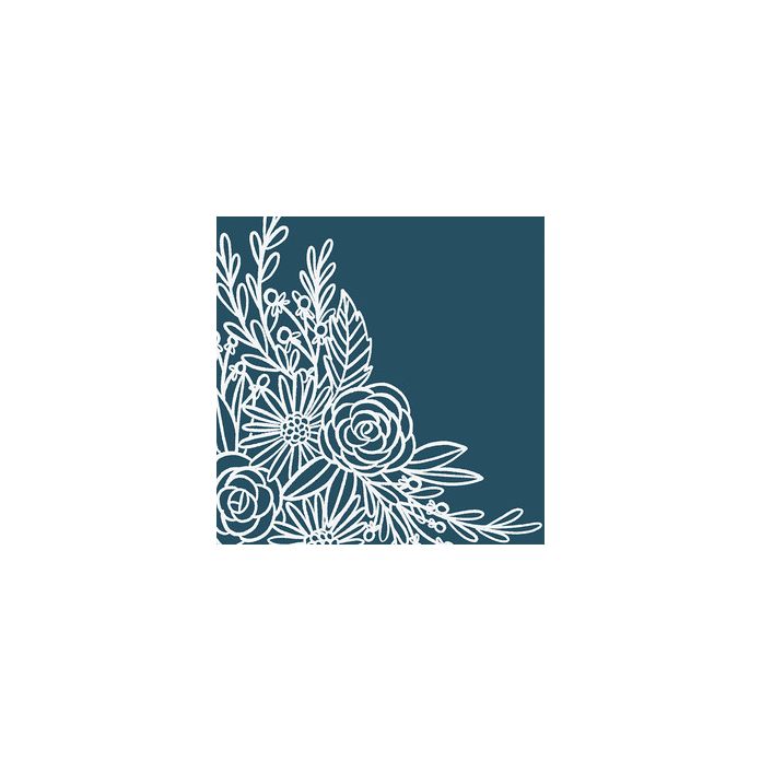 2x2 flowers card
