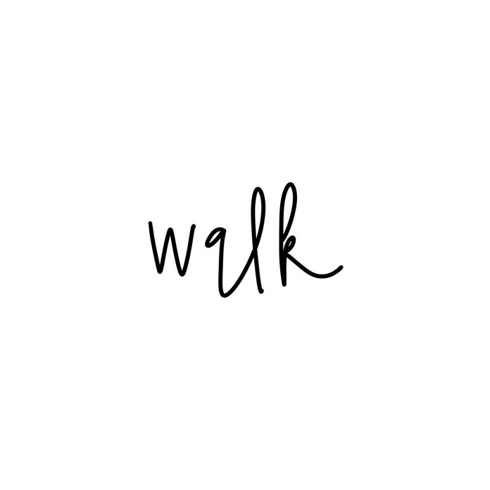 walk word art