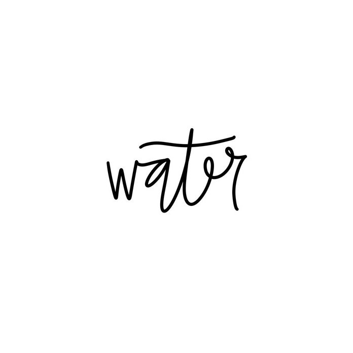 water word art