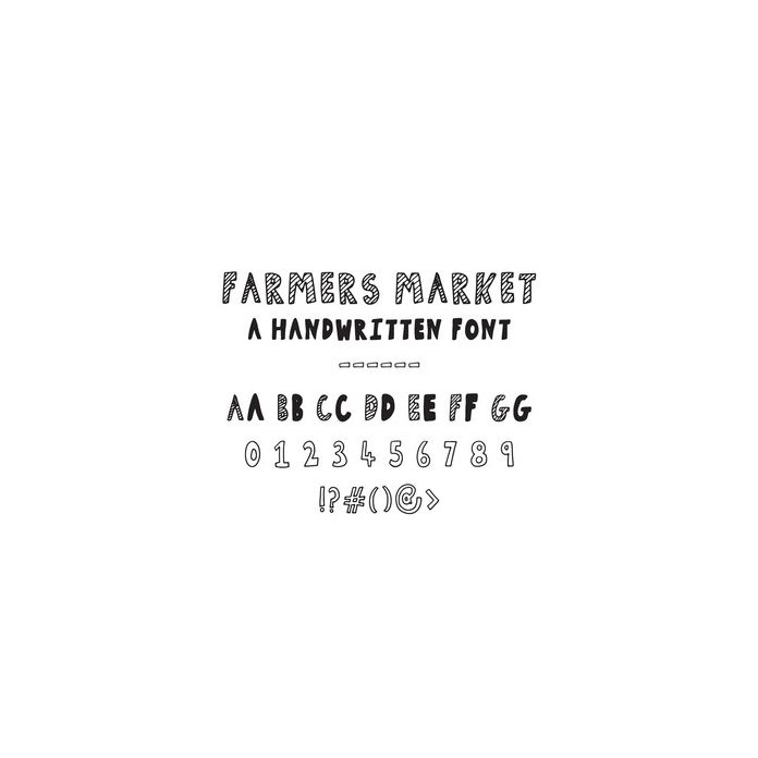 farmers market font