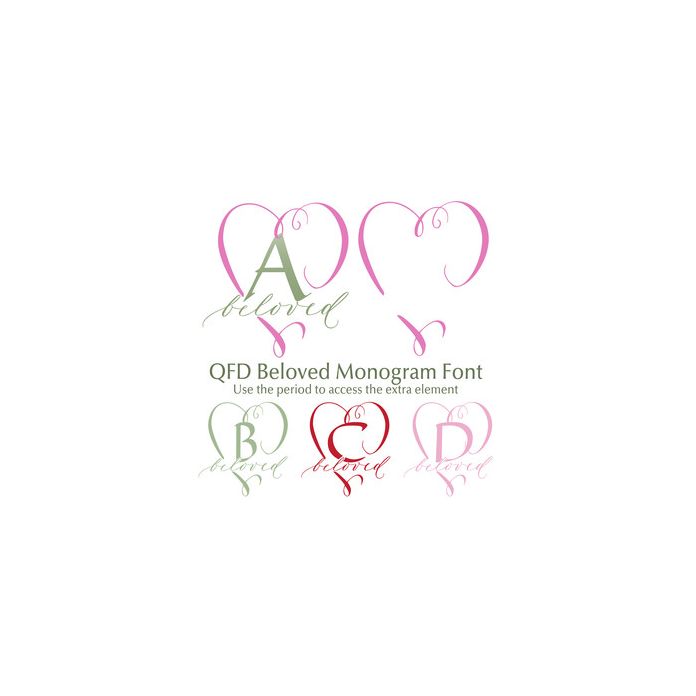 qfd beloved monogram font