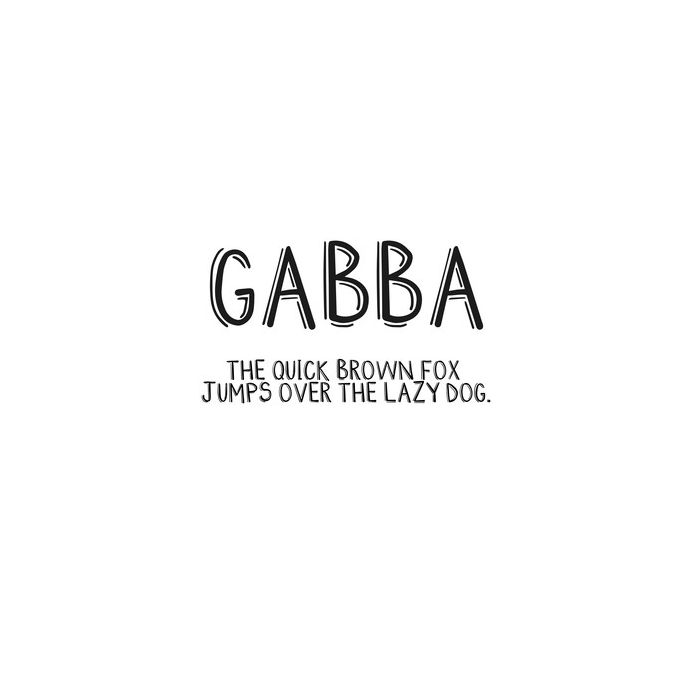 cg gabba font