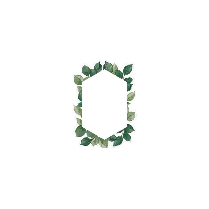 hexagon greenery invite