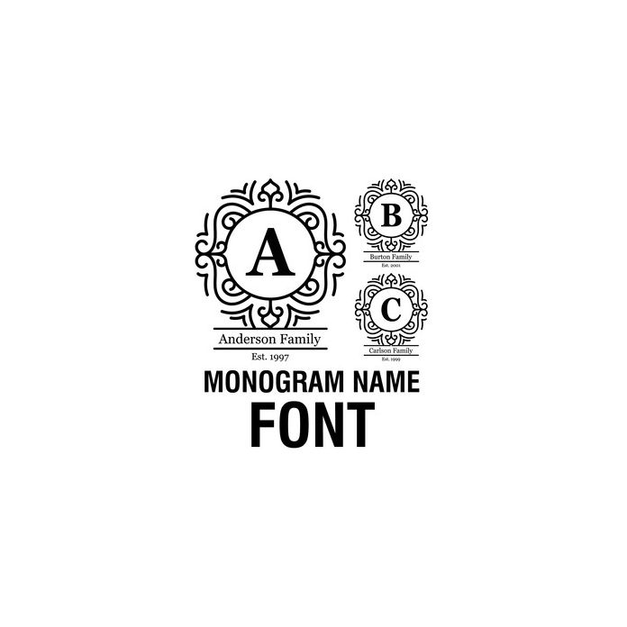 monogram name font