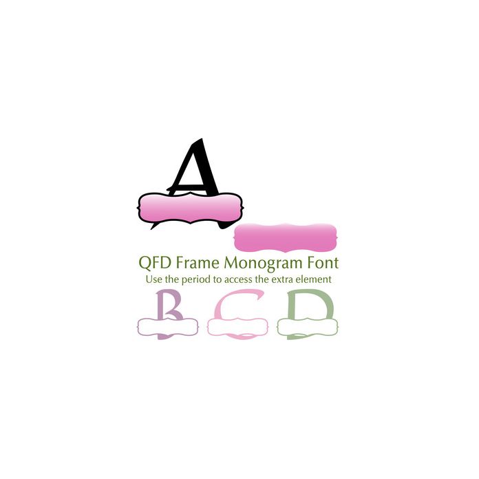 qfd label monogram font