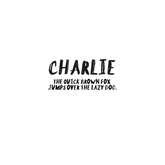 cg charlie font