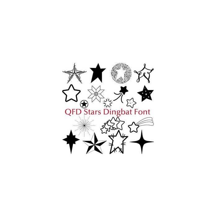 qfd stars dingbat font