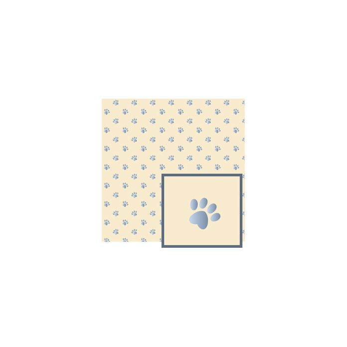 blue paw pattern