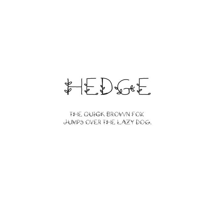 cg hedge font