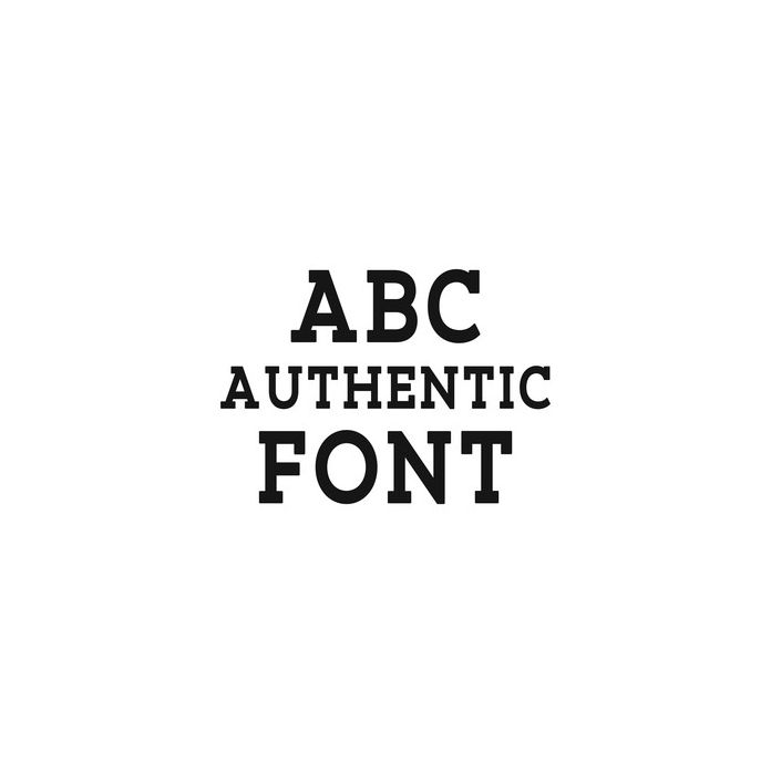 authentic font