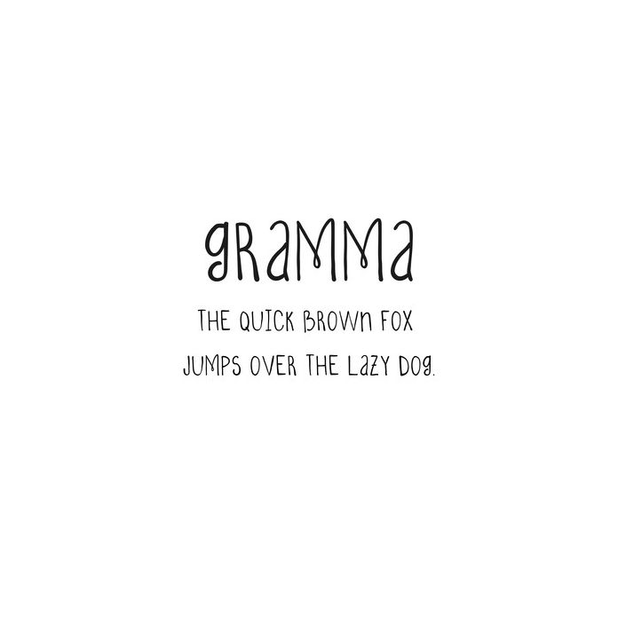 cg gramma font