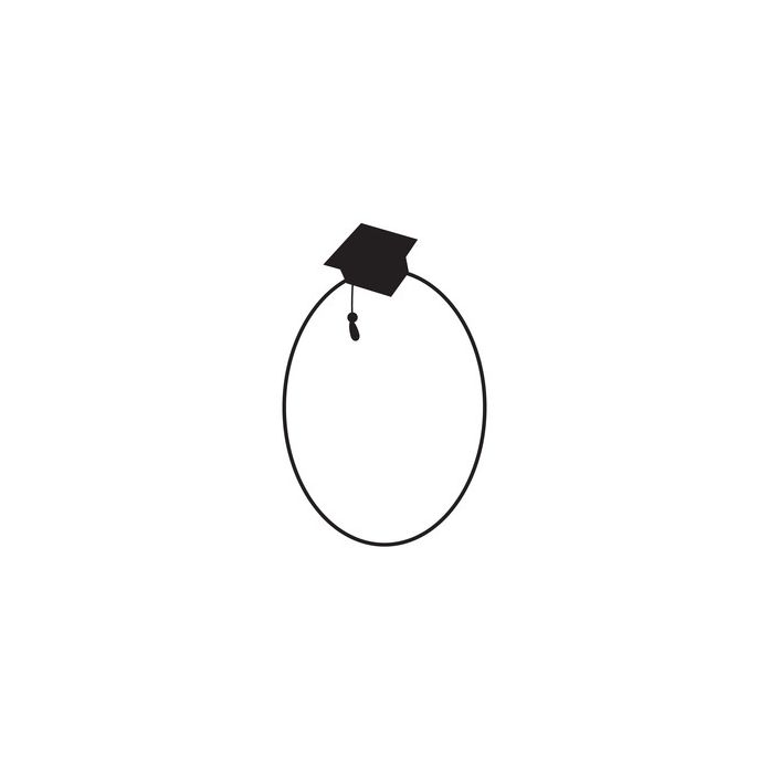 oval graduation frame