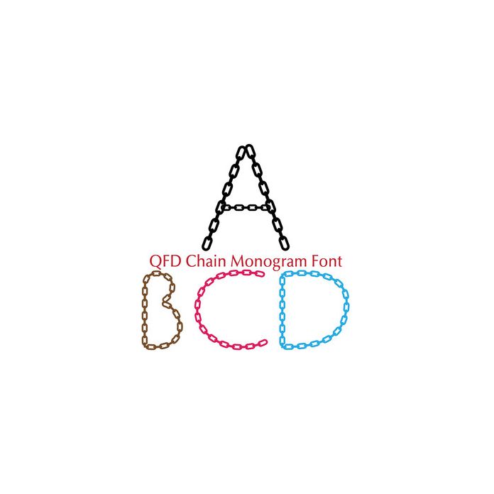 qfd chain monogram font