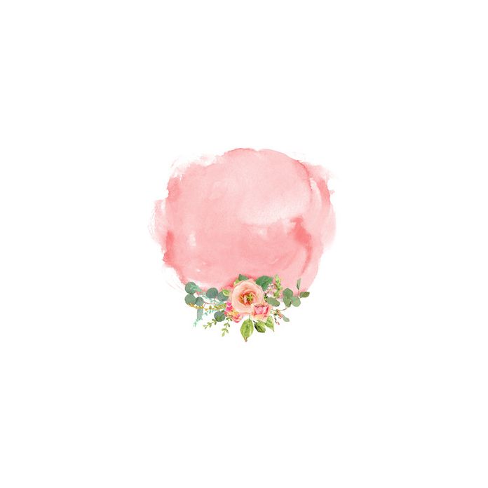 pink watercolored florals