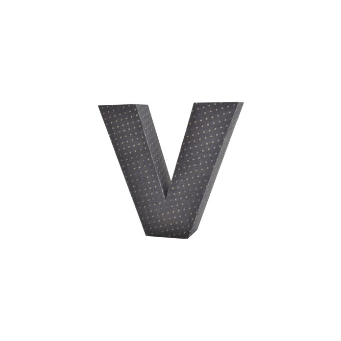 3d block letter v