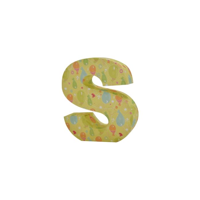 3d block letter s