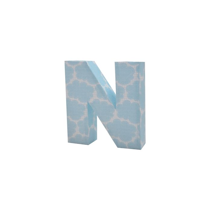 3d block letter n