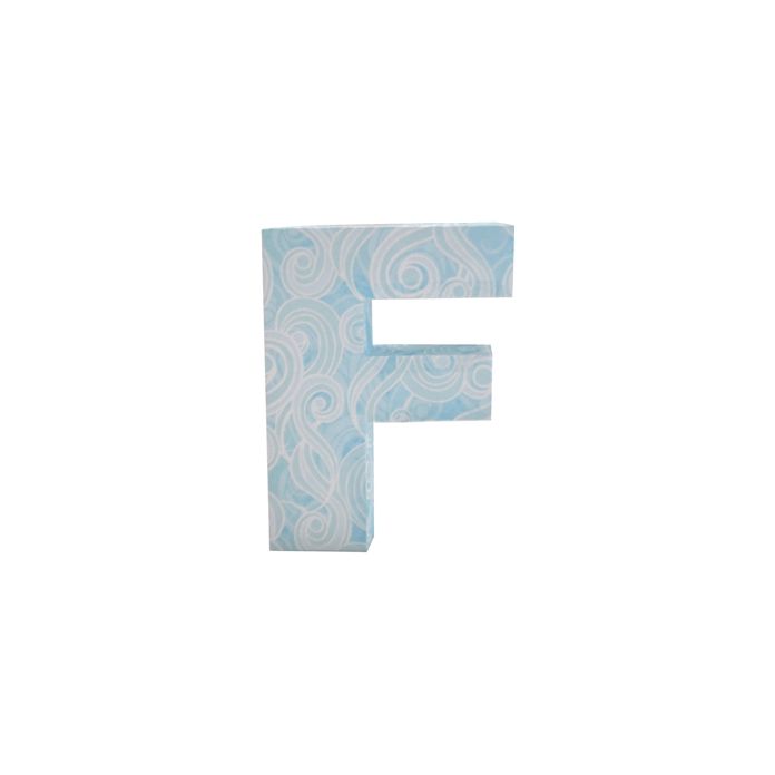 3d block letter f