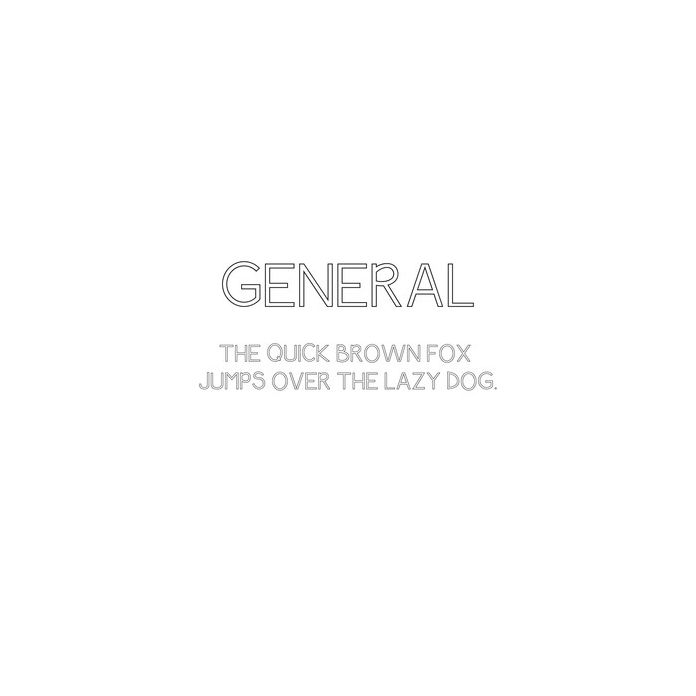 cg general font