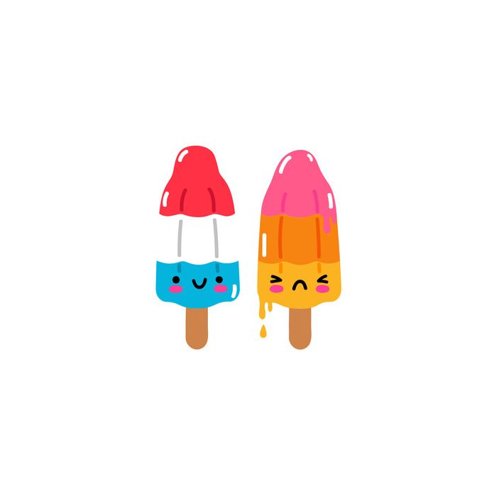 kawaii rocket ice pops