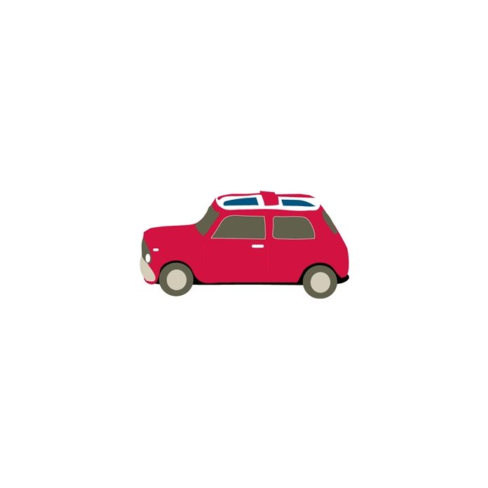 union jack mini car
