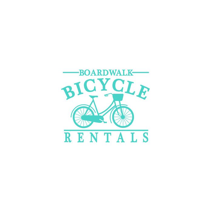 boardwalk bike rental sign
