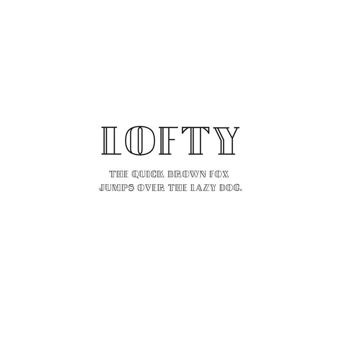 cg lofty font