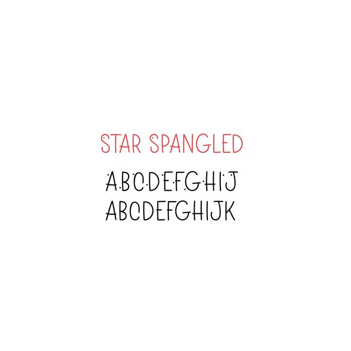 star spangled font