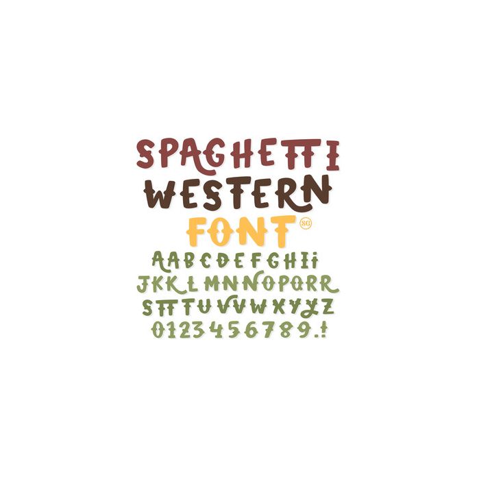 sg spaghetti western font