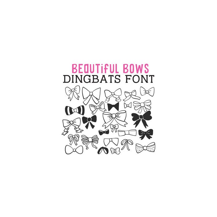 cg beautiful bows dingbats