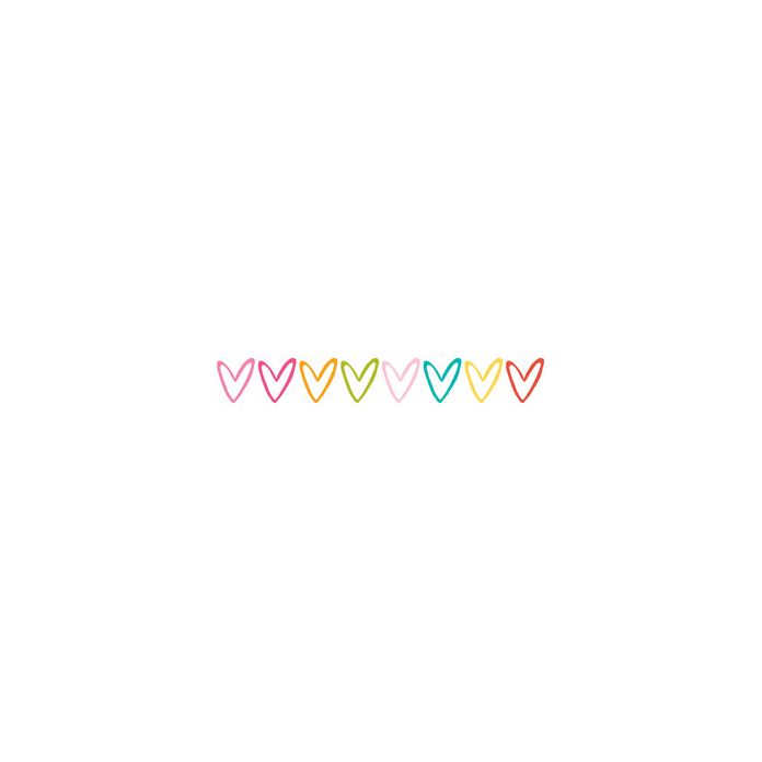 rainbow heart border