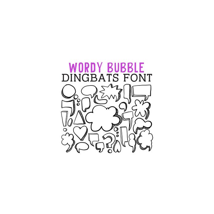 cg wordy bubble dingbats