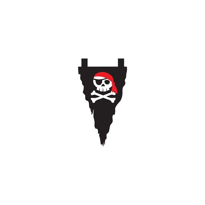 triangle pirate banner