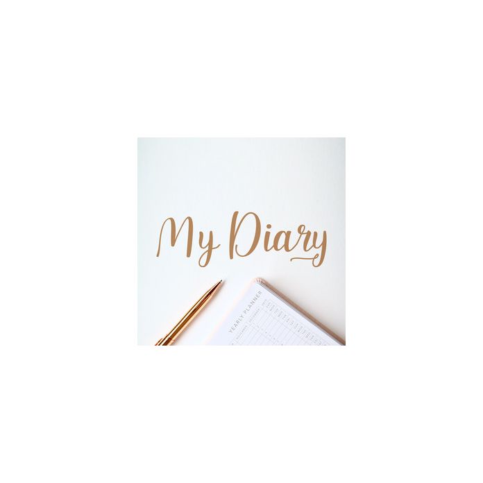 my diary font