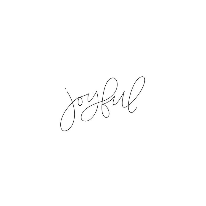 sketch handwritten joyful word