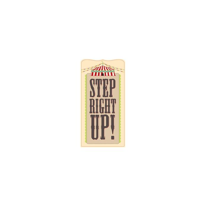 step right up sign