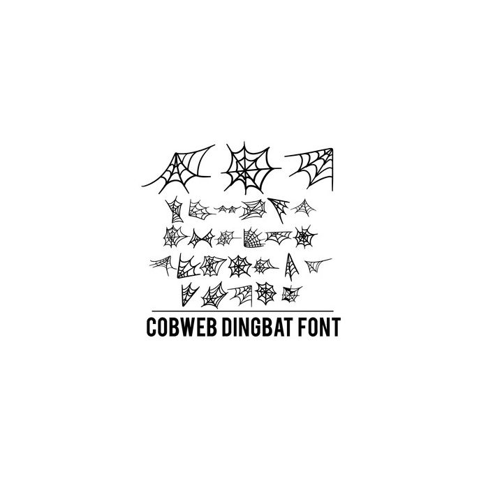 cobweb dingbat font