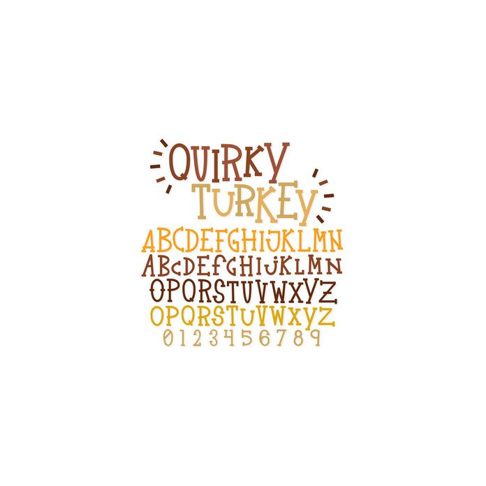 sg quirky turkey font