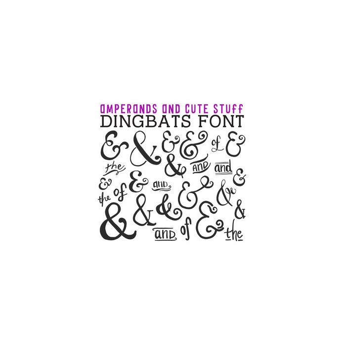 cg ampersands and cute stuff dingbats