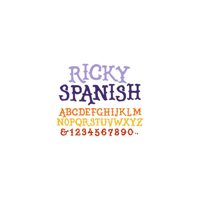sg ricky spanish font