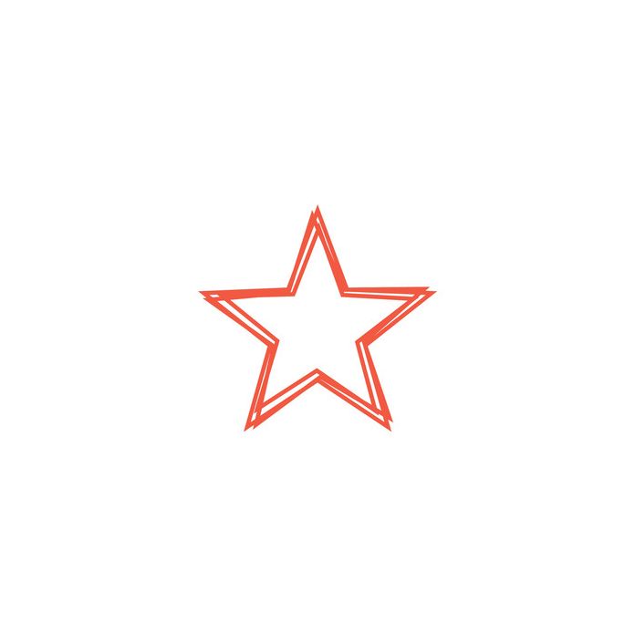 lined star