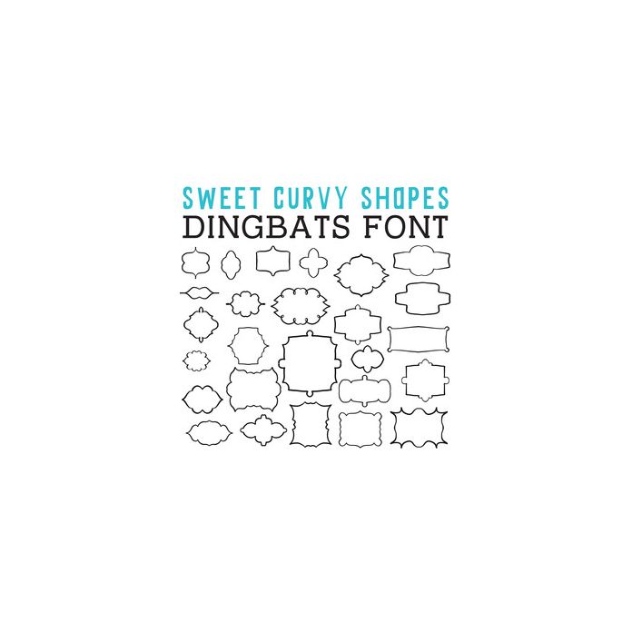 cg sweet curvy shapes dingbats