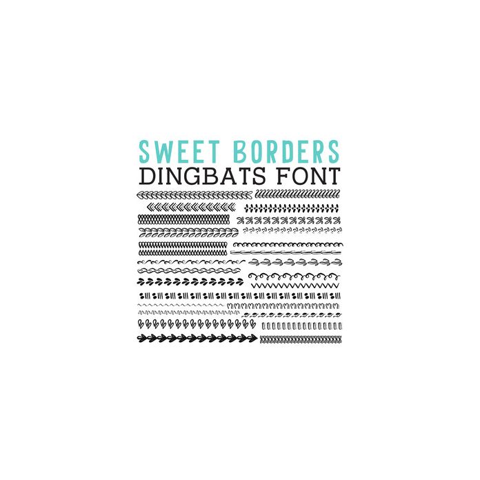 cg sweet borders dingbats