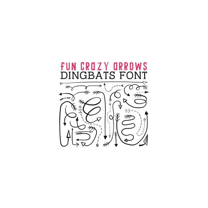 cg fun crazy arrows dingbats