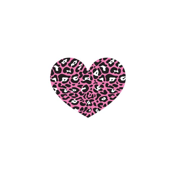 pink lepoard heart